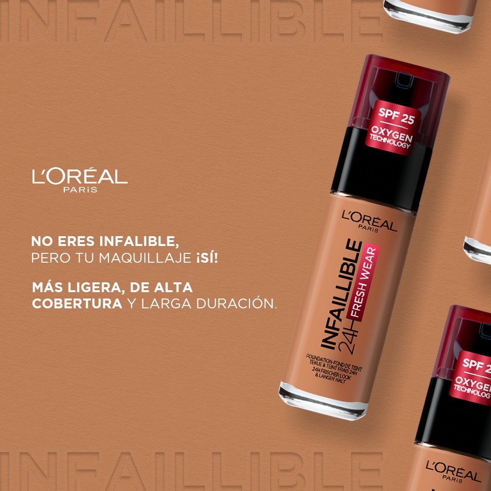 Infallible 24H Fresh Wear Base de Maquillaje 260 Soleil Dore/Golden